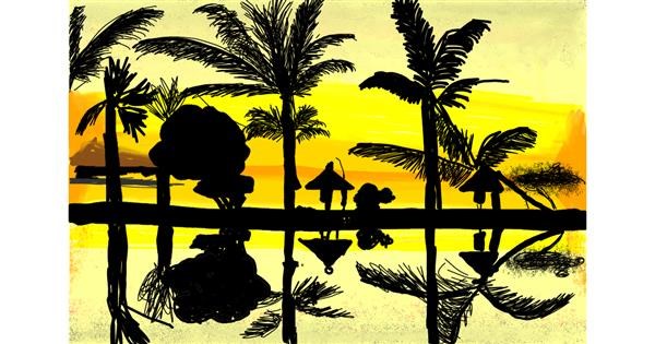 Drawing of Palm tree by Dm - Drawize Gallery!