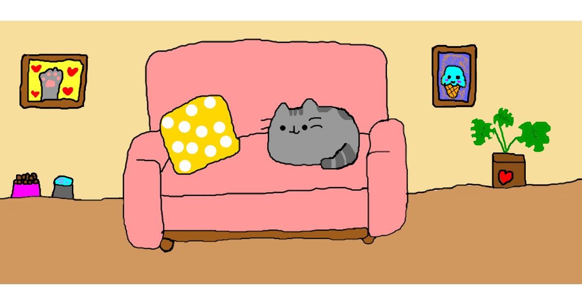 Drawing of Couch by Unknown - Drawize Gallery!