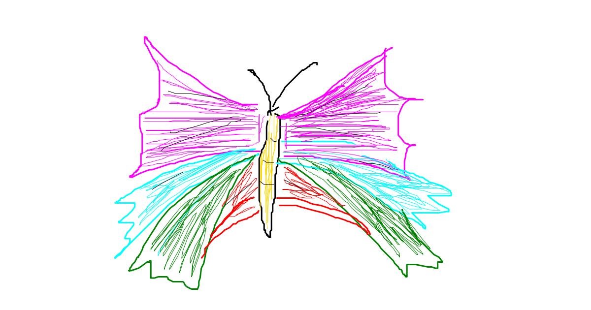 Drawing of Butterfly by Marina弄 - Drawize Gallery!