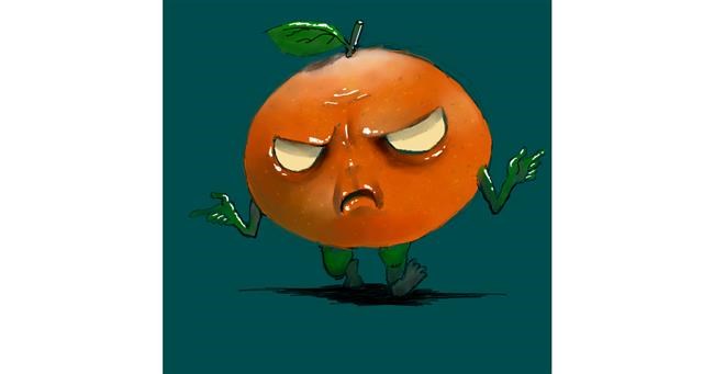 Drawing of Orange by Never - Drawize Gallery!