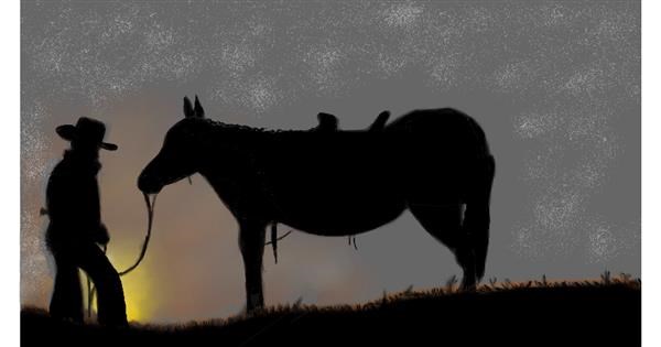 Drawing of Cowboy by Chaching - Drawize Gallery!