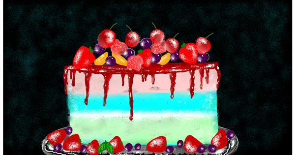 Drawing of Cake by Eclat de Lune - Drawize Gallery!