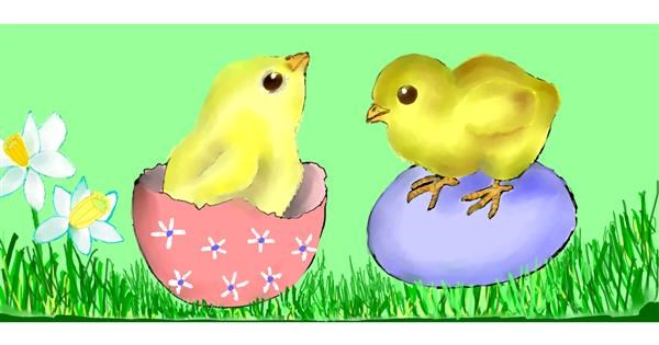 Drawing of Easter chick by Kim - Drawize Gallery!