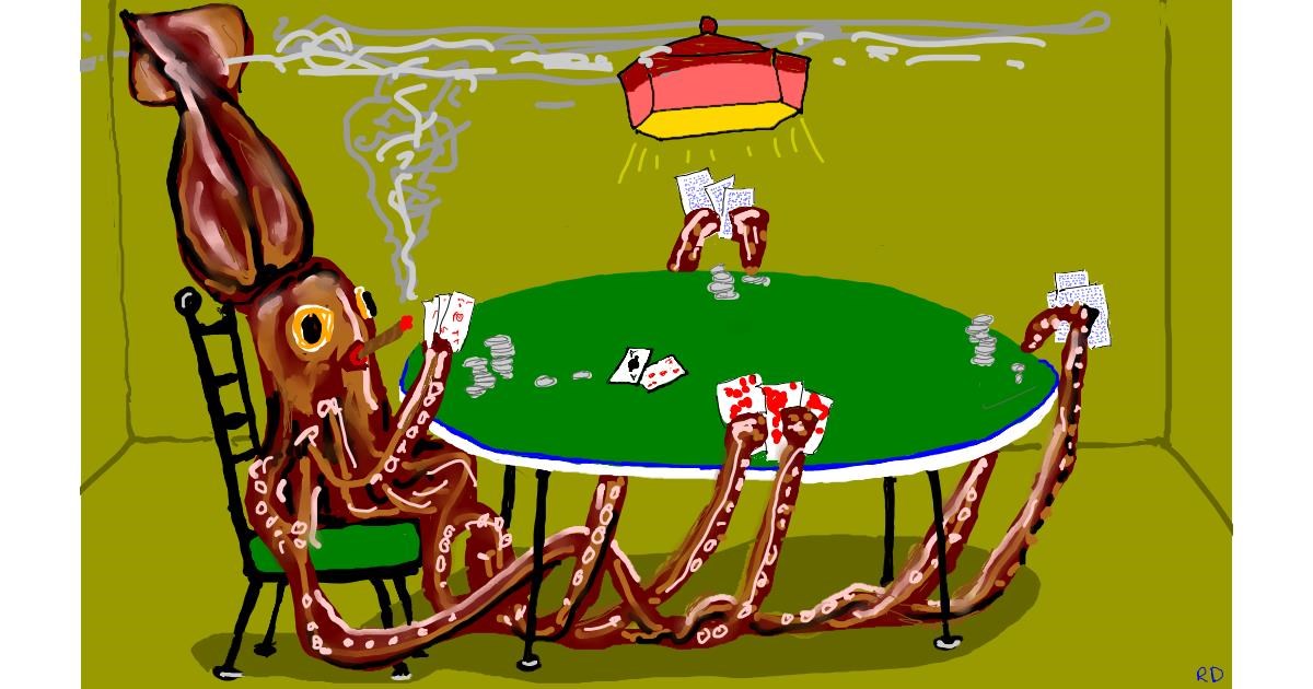 Watch flowerpot draw Squid!