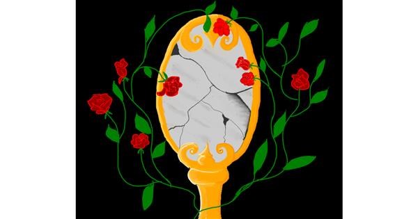 Drawing of Mirror by Monja - Drawize Gallery!