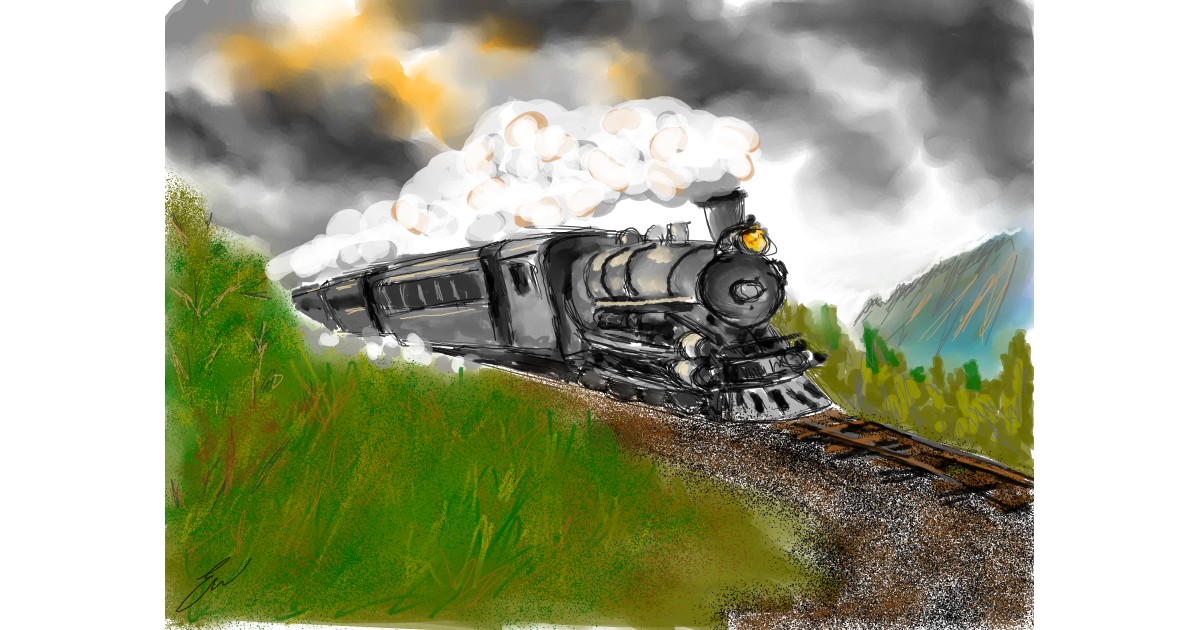 Watch emrys draw Train!
