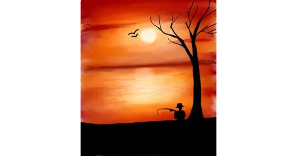 Drawing of Sunset by Rem - Drawize Gallery!