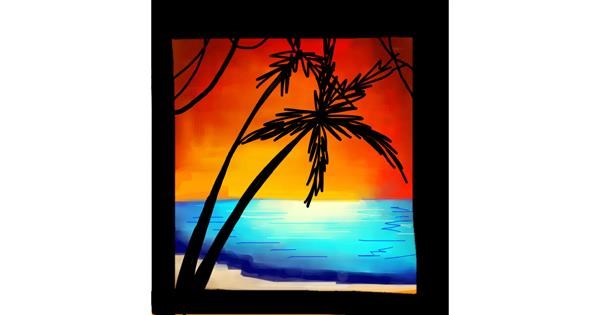 Drawing of Palm tree by Wee - Drawize Gallery!