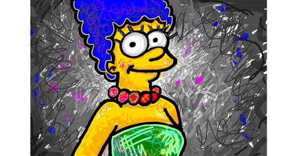 Drawing of Marge Simpson by Leela - Drawize Gallery!