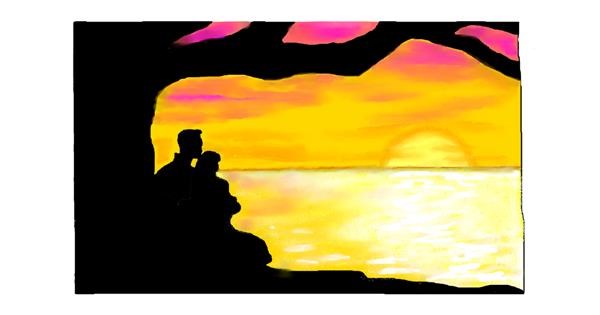 Drawing of Sunset by DebbyLee - Drawize Gallery!