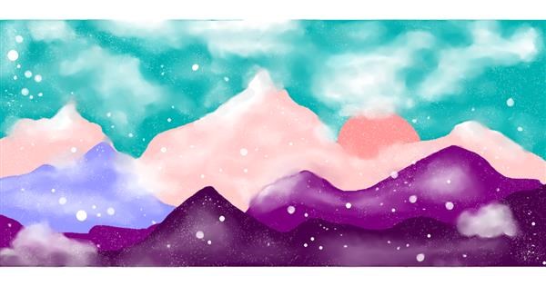 Drawing of Mountain by LUN-Aponi - Drawize Gallery!
