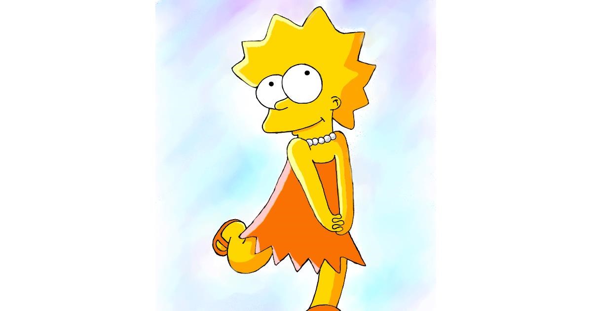 Watch MEL draw Lisa Simpson!