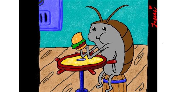 Drawing of Cockroach by InessA - Drawize Gallery!