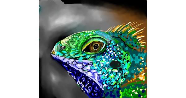 Drawing of Lizard by Elliev - Drawize Gallery!