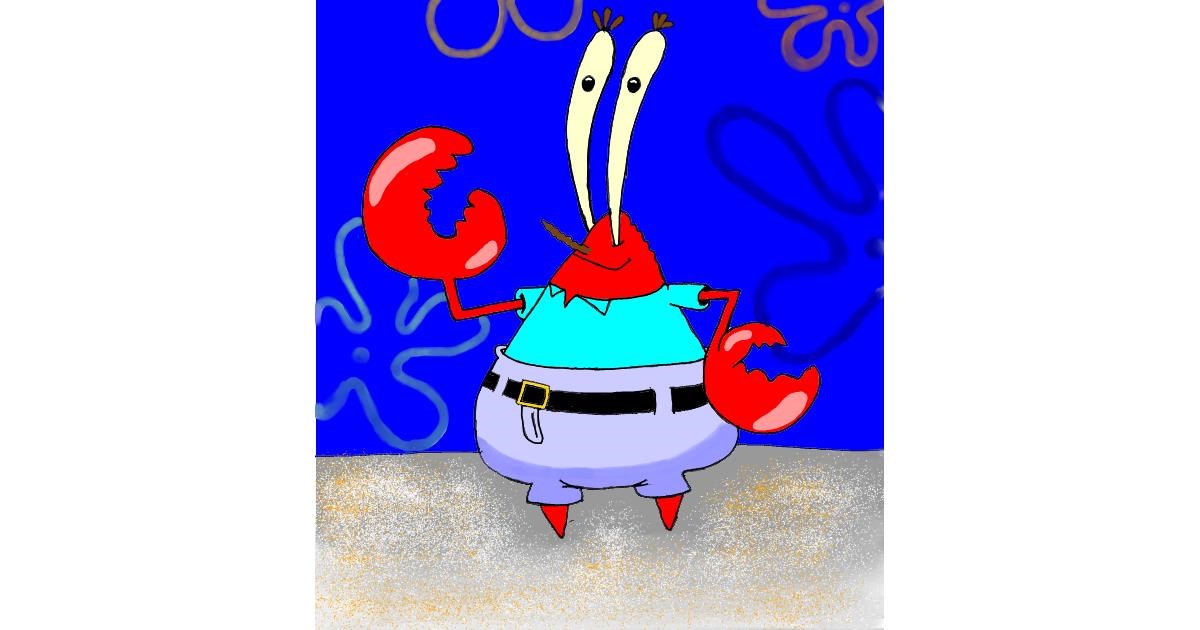 Watch MEL draw Mr. Krabs (spongebob)!