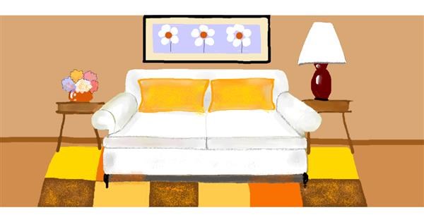 Drawing of Couch by Debidolittle - Drawize Gallery!