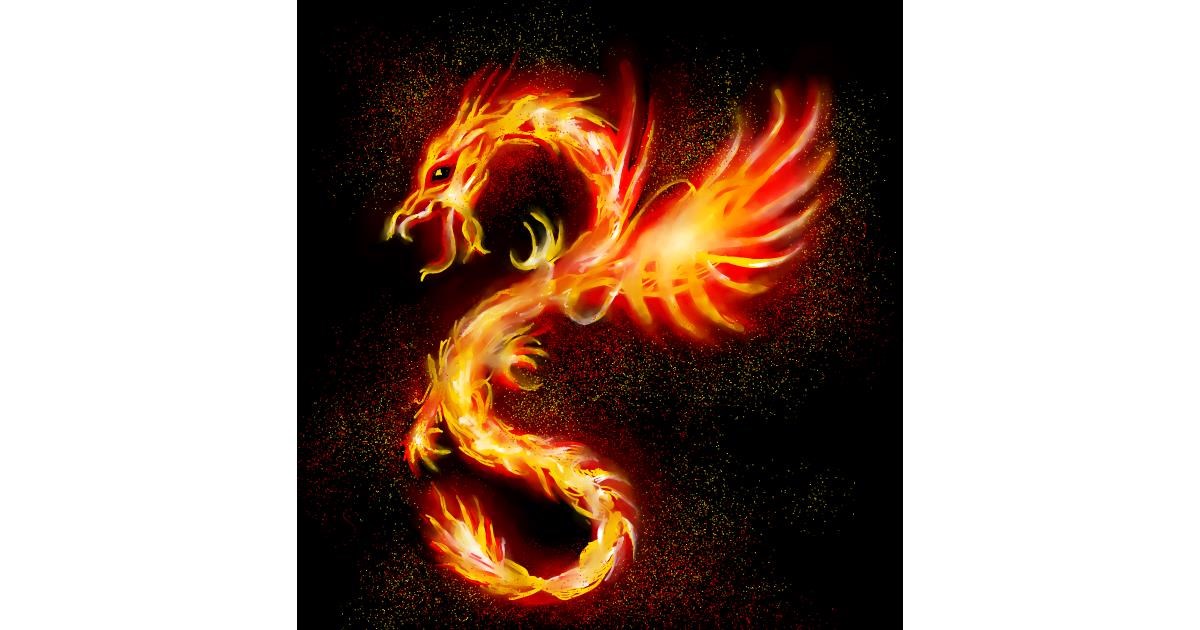 Zmaj - crtež od autora: Vinci - Drawize galerija!