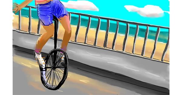 Drawing of Unicycle by Herbert - Drawize Gallery!