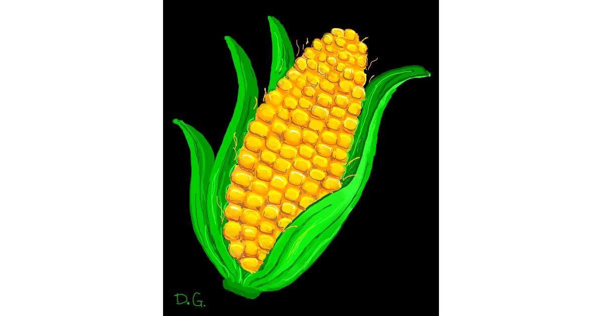 Watch GreyhoundMama draw Corn!