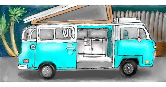 Kombi - crtež od autora: Robin - Drawize galerija!