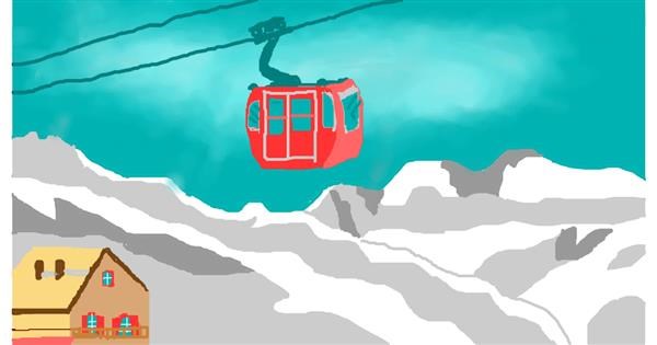 Drawing of Cable car by farah - Drawize Gallery!