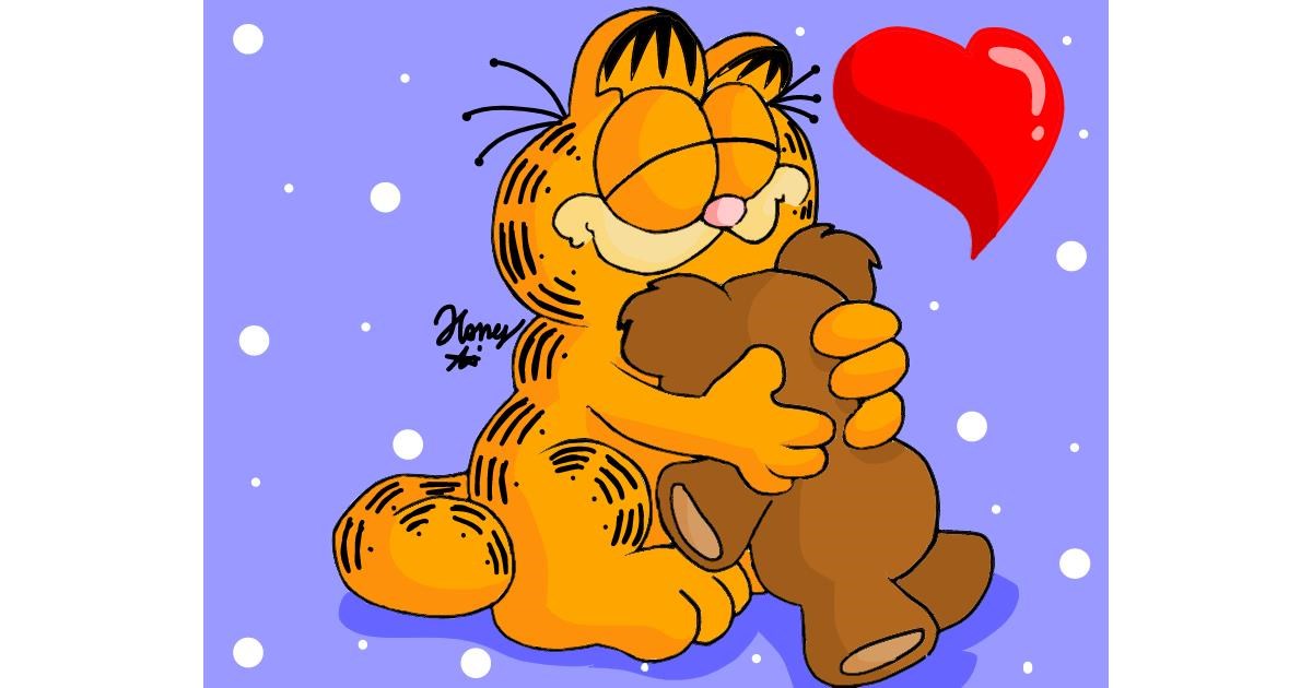 Watch Holy Kirbo draw Garfield!