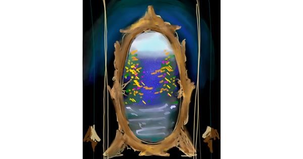Drawing of Mirror by Walter nonwhite - Drawize Gallery!
