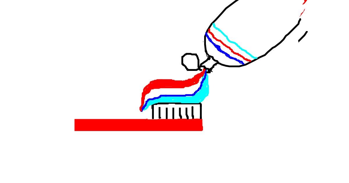 Drawing of Toothpaste by Pollyanna - Drawize Gallery!