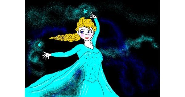 Drawing of Elsa (Disney) by Salma - Drawize Gallery!