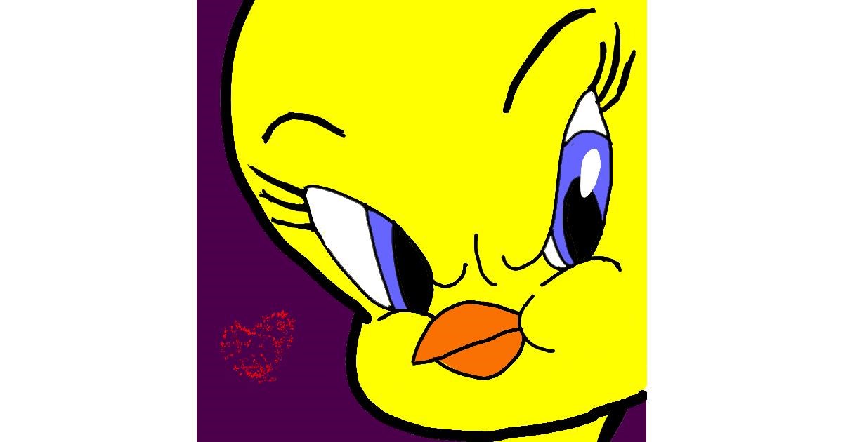 Watch MaRi draw Tweety Bird!