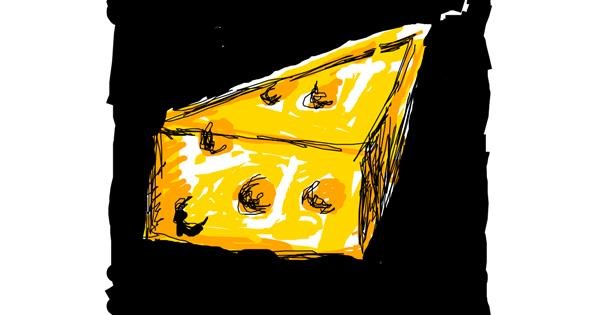 Drawing of Cheese by Paranoia - Drawize Gallery!