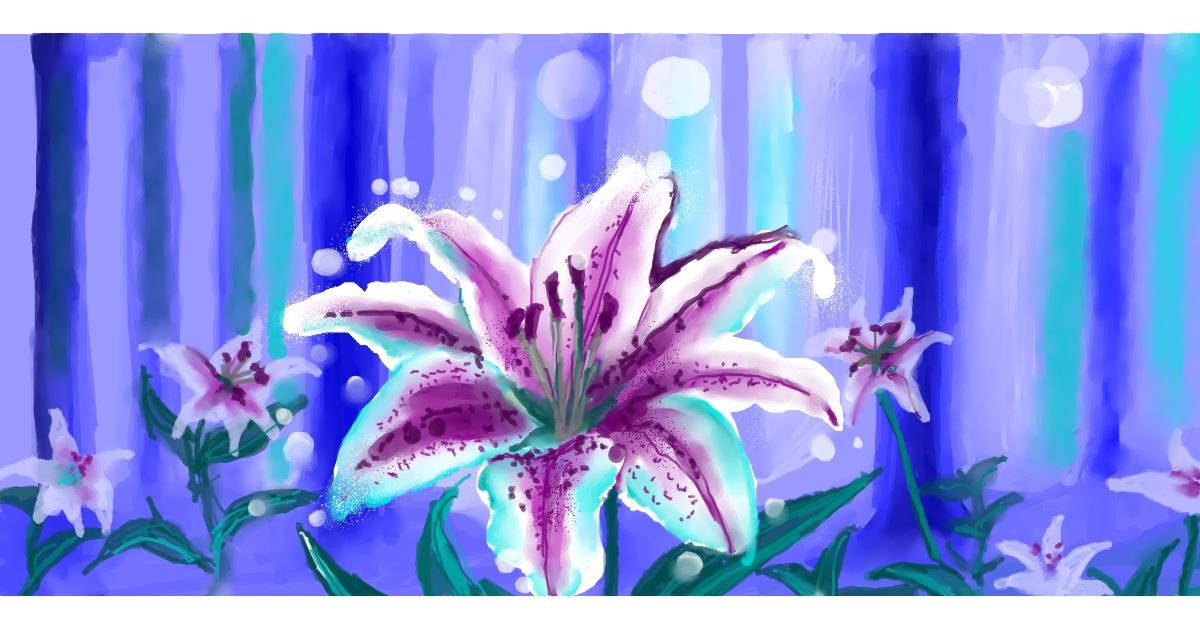 Watch Ghost draw Lily flower!
