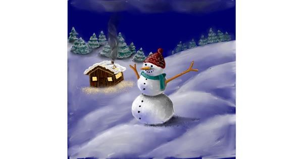 Drawing of Snowman by Andromeda - Drawize Gallery!