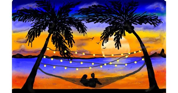 Drawing of Beach by Fever - Drawize Gallery!