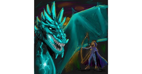 Drache Zeichnung von Andromeda - Drawize Galerie!