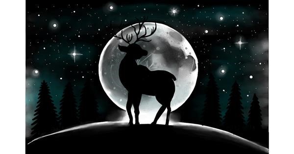 Drawing of Reindeer by Grace鹿曆 - Drawize Gallery!