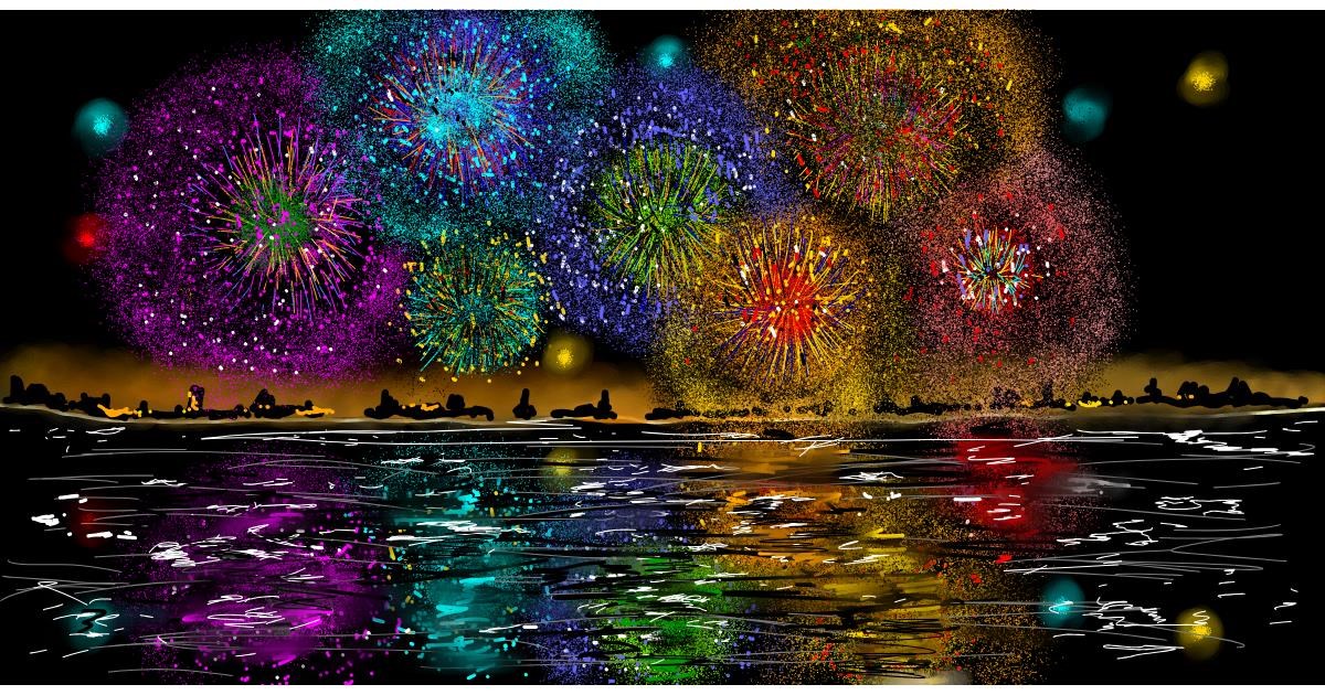 Fireworks Drawing - Gallery and How to Draw Videos!