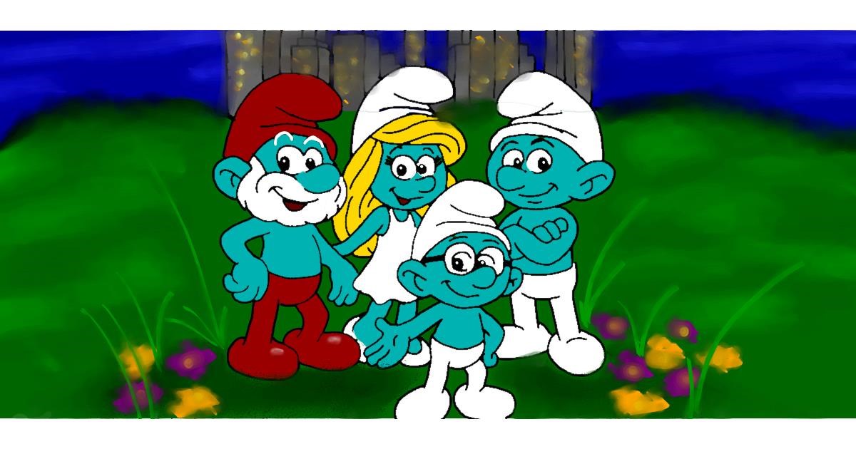 Watch Annie draw Smurf!