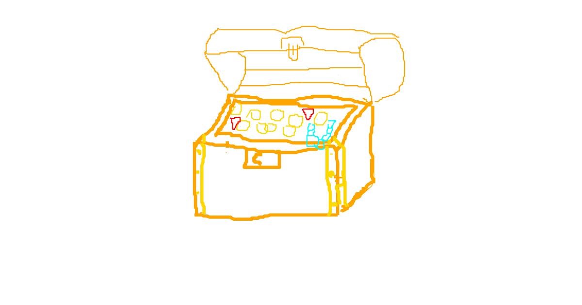 Drawing of Treasure chest by Alice - Drawize Gallery!