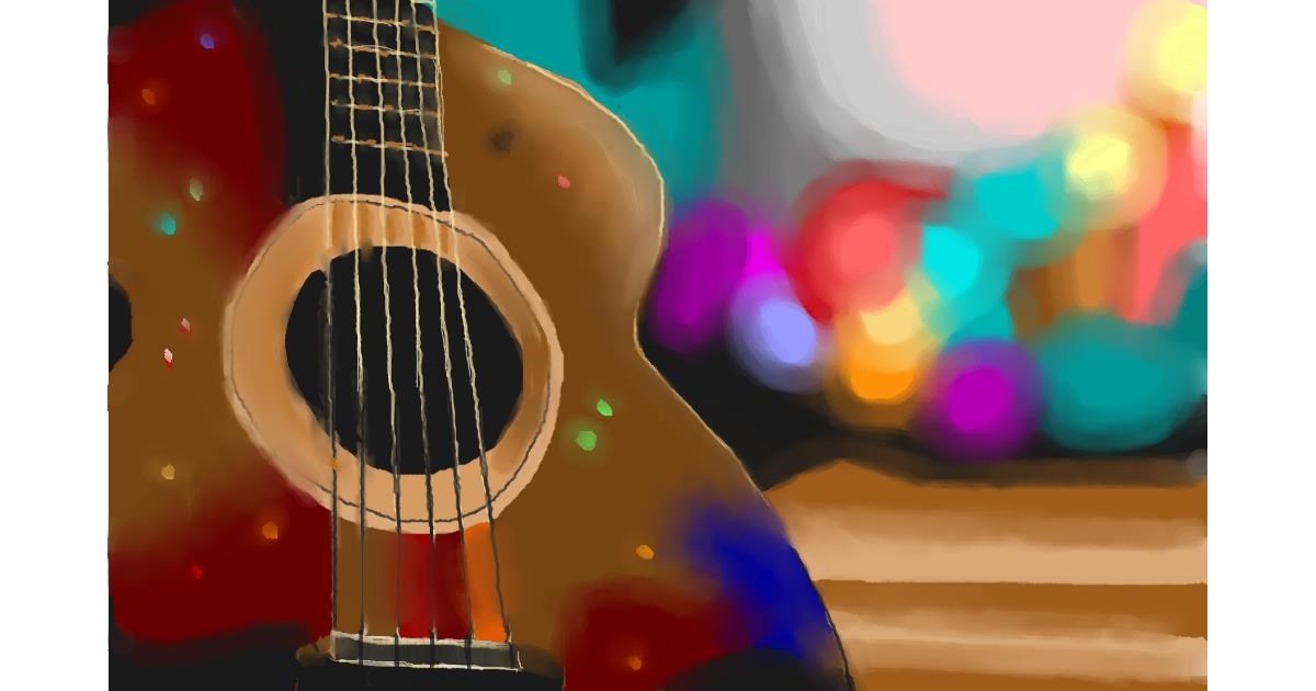 Watch Edgar draw Guitar!