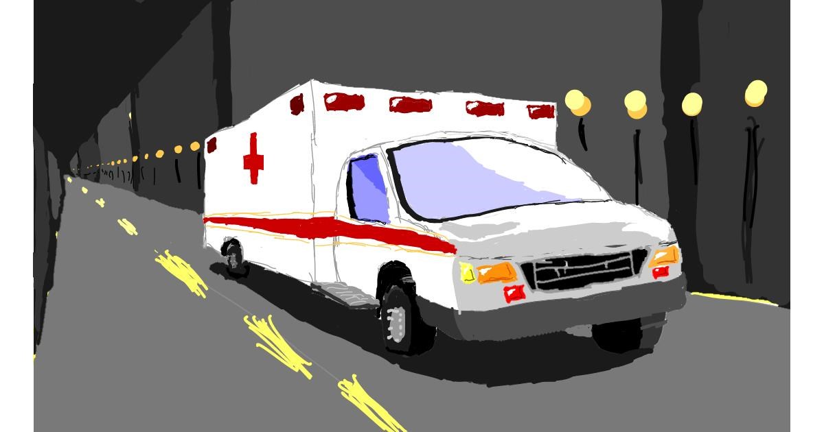 Sehen Sie, wie Sam Krankenwagen zeichnet!