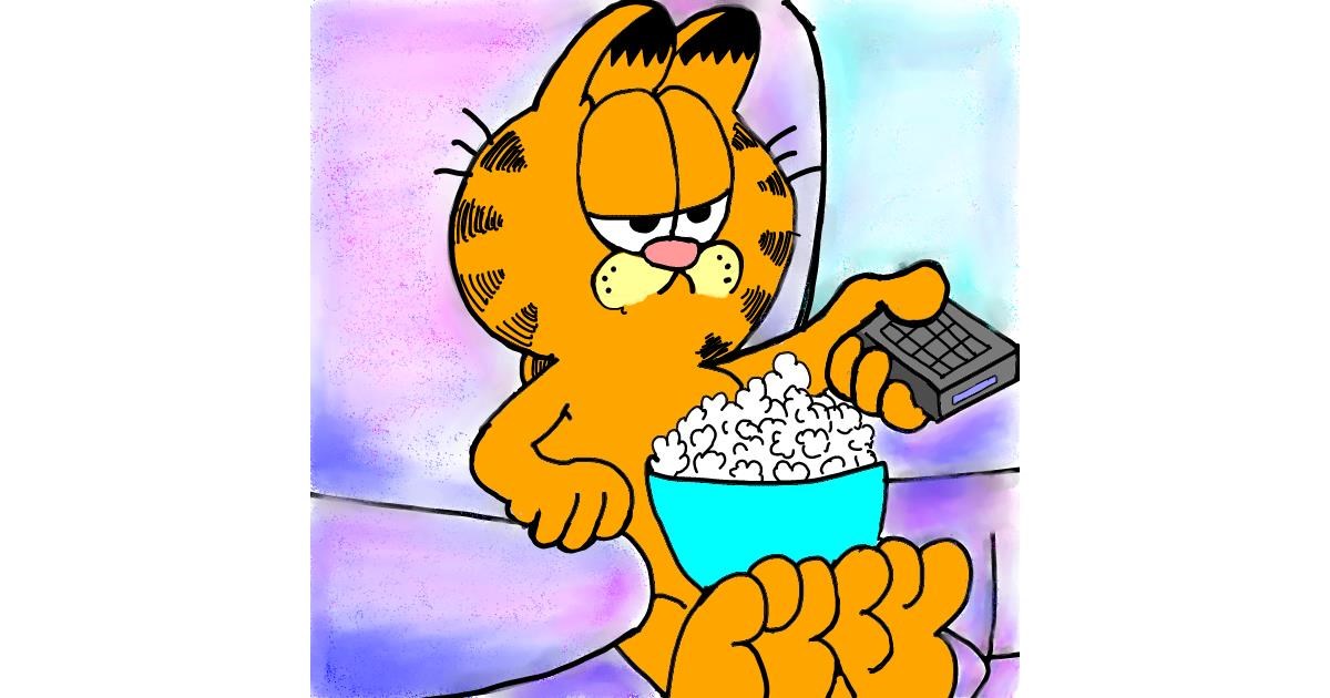 Watch Lou draw Garfield!