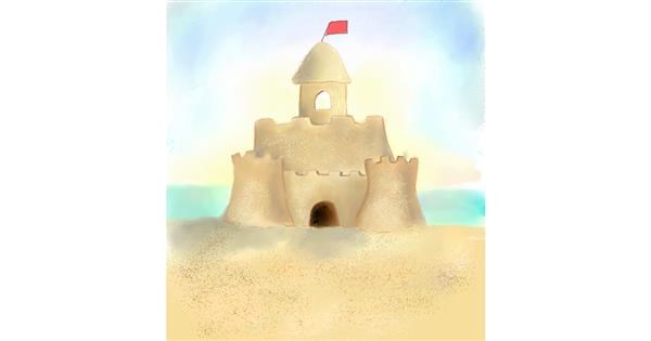 Drawing of Sand castle by Jade - Drawize Gallery!