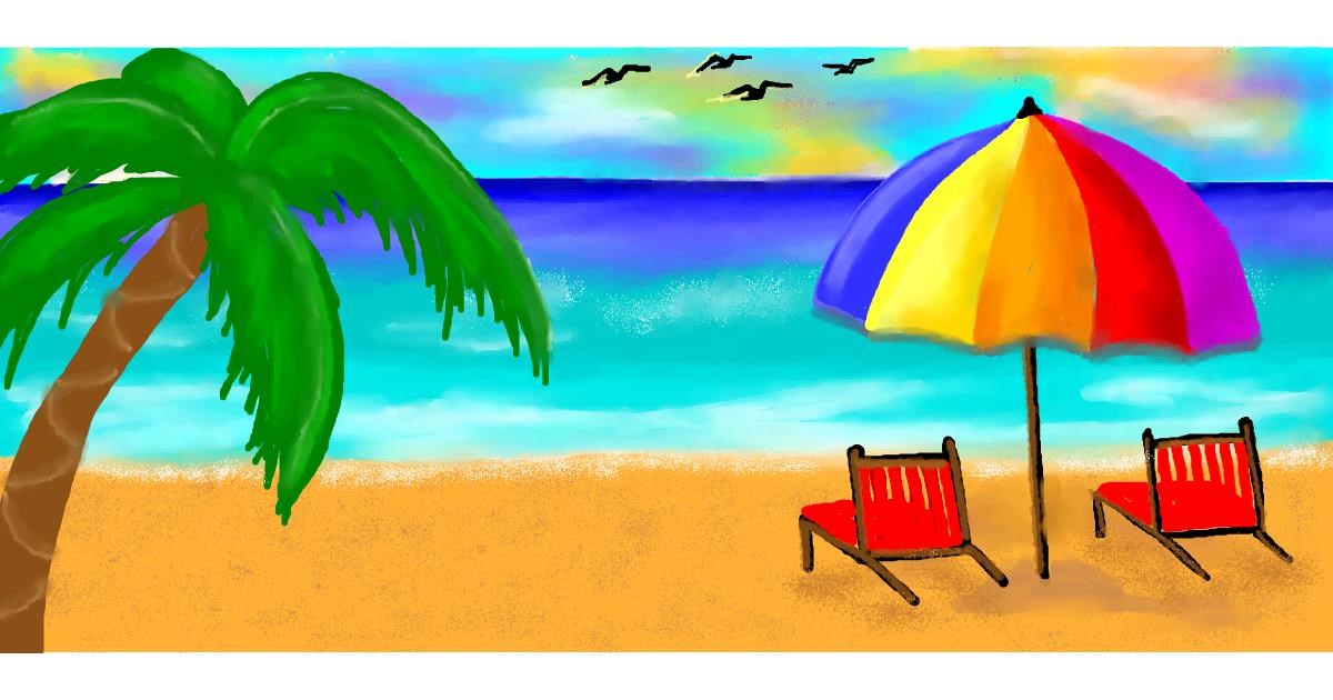 Watch Debidolittle draw Beach!