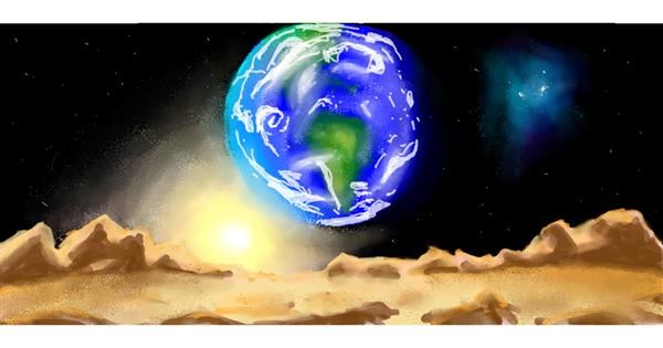 Drawing of Planet by pepita - Drawize Gallery!
