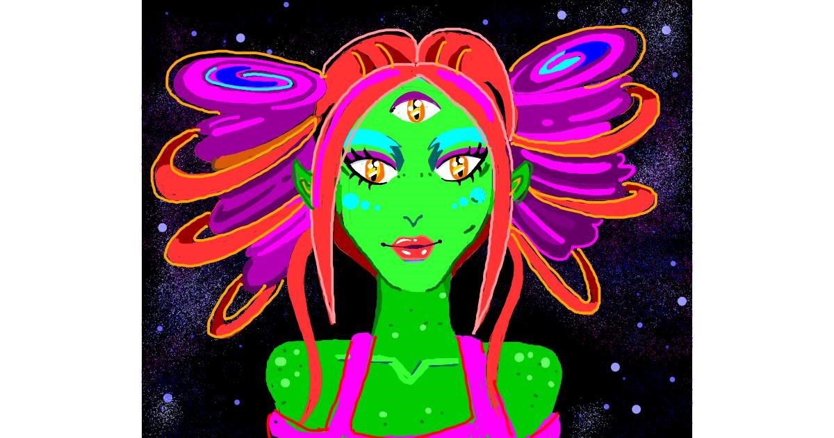 Watch Audrey draw Alien!