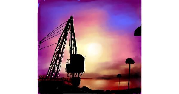 Drawing of Crane (machine) by Elliev - Drawize Gallery!