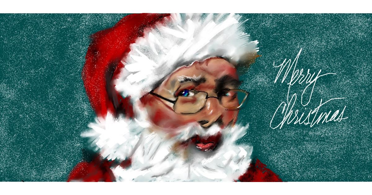 Watch Chaching draw Santa Claus!