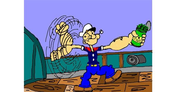 Drawing of Popeye by SAM AKA MARGARET - Drawize Gallery!