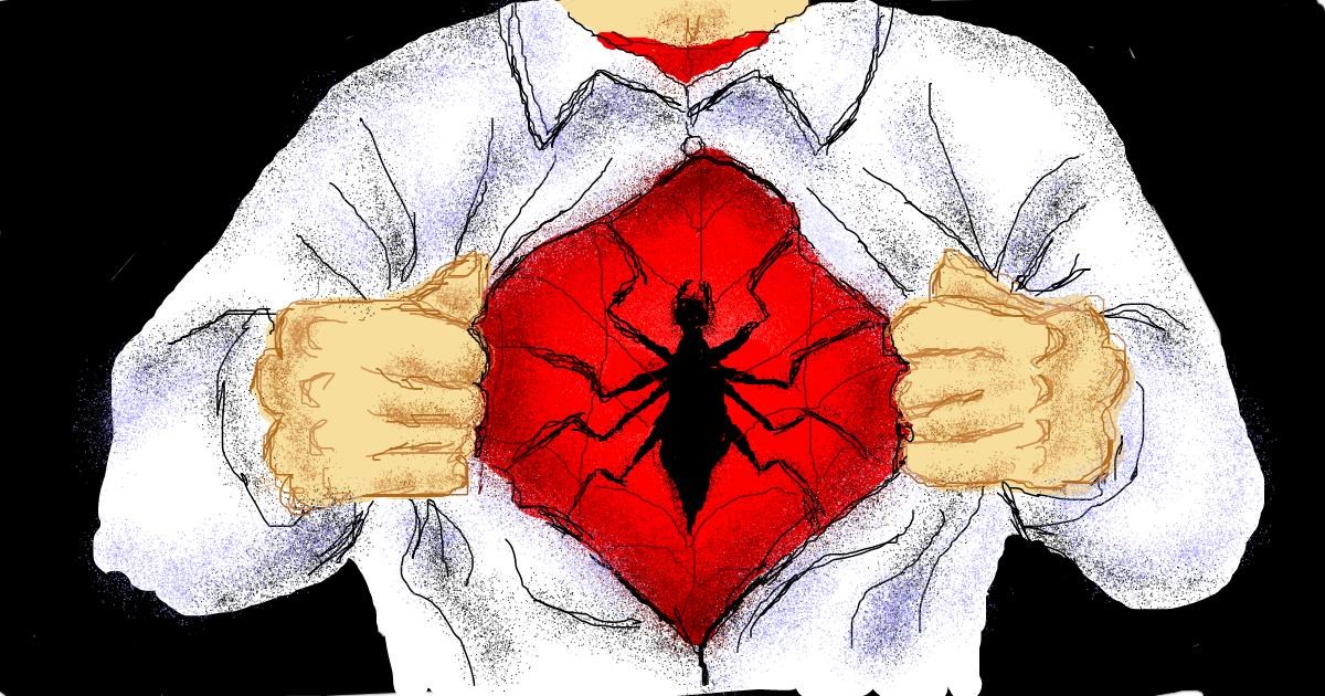 Watch Paranoia draw Spider!